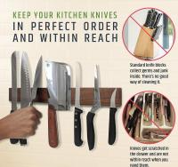 China 16 Inch Professional Wooden Magnetic Knife Strip Space-Saving Knife Rack With Power Ideal for Blocks Roll Bags for sale