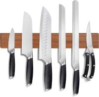 China 16 Inch Professional Wooden Magnetic Knife Strip Space-Saving Knife Rack With Power Ideal for Blocks Roll Bags for sale