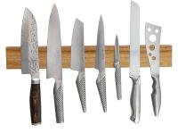 China Customize Your Kitchen Accepting Customized Logo for Acacia Wood Magnetic Knife Strips for sale
