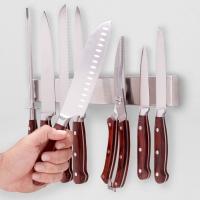 China Home Kitchen Knife Holder with Customized Logo Acceptable Stainless Steel Magnetic for sale