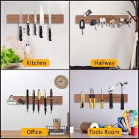 China Walnut Wood Magnetic Knife Holder for Wall Fully Enclosed Shipping by Sea/Air/Express for sale