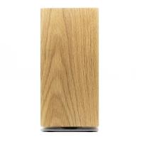 China Kitchen Magnetic Knife Holder with Metal Plate 360 Rotating Oak Wood Construction for sale