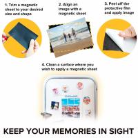 China A4 Rubber Magnetic Sheet with Self Adhesive Size 297*210mm Thickness from 0.3mm to 2mm for sale