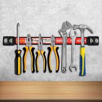 China 18 Inch Magnetic Tool Bar Set A3 Ferrite Magnet Material for Organized Garage Storage for sale