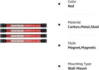 China 18 Inch Magnetic Tool Bar Set A3 Ferrite Magnet Material for Organized Garage Storage for sale