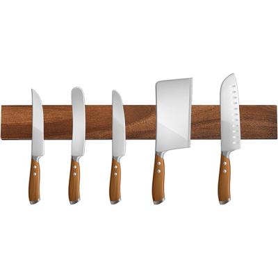 China 16 Inch Dark Walnut Magnetic Knife Holder for Wall Keep Your Knives Within Easy Reach for sale
