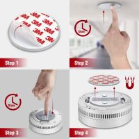 China Industrial Magnet Application 3pcs Magnetic Smoke Detector Mount for Easy Installation for sale