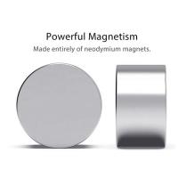 China Super Powerful Big Round Magnet with Nickel Coating Top- Permanent Neodymium Magnets for sale