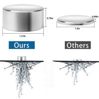 China Super Powerful Big Round Magnet with Nickel Coating Top- Permanent Neodymium Magnets for sale