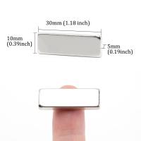 China F30x10x5mm Industrial Magnet N52N35 Super Strong Rectangular Bar Magnets for Home DIY for sale