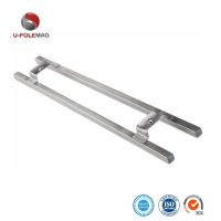 China 304 Stainless Steel Magnetic Knife Bar Rack with 6 Hooks and Ferrite Magnet Type 10 Inch for sale