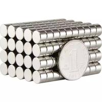 China Nickel-Coating N52 Neodymium Disc Magnet with ±3% Tolerance and Customized Strength for sale
