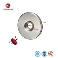 China Rare Earth Hollow Circle Disc Magnet N52 with Countersunk Hole 10 and ±10% Tolerance for sale