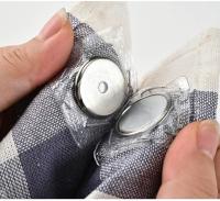 China Industrial Magnet Hidden Sew PVC Invisible Magnetic Closure Buttons with Zinc Coating for sale