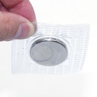 China Steel Magnet PVC Material Magnet Button N52 Powerful Round Rare Earth Neodymium Magnet for sale
