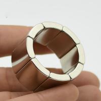 China Wind Turbine Generator N42UH Neodymium Arc Segment Motor Magnet with Nickel Coating for sale