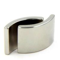 China Wind Turbine Generator N42UH Neodymium Arc Segment Motor Magnet with Nickel Coating for sale