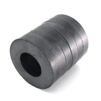 China Strong and Durable Permanent Y30 Ceramic Ferrite Ring Magnets for Speaker Systems for sale