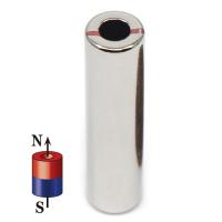 China Cutting Service Customized Permanent Axially Diametrically Magnetized N52 Neodymium Magnet Hollow Cylinder for sale
