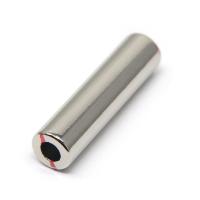 China Cutting Service Customized Permanent Axially Diametrically Magnetized N52 Neodymium Magnet Hollow Cylinder for sale