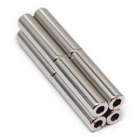 China Cutting Service Customized Permanent Axially Diametrically Magnetized N52 Neodymium Magnet Hollow Cylinder for sale