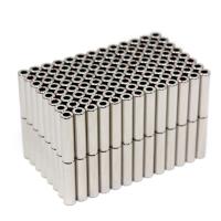 China Cutting Service Customized Permanent Axially Diametrically Magnetized N52 Neodymium Magnet Hollow Cylinder for sale
