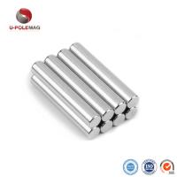 China N52 Grade 12000 Gauss Cylindrical Bar Neodymium Magnet for Sensor Applications for sale