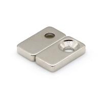 China Countersunk Hole Rectangular Magnet for Custom Size Refrigerator for sale