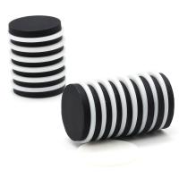 China Waterproof Black Rubber Coated Round N52 Neodymium Magnets for Industrial Applications for sale