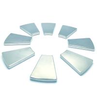 China Custom Neodymium Permanent Wedge Tapered Magnet with /-0.05mm Tolerance and Size for sale