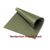 China 80°C Strongest Flexible Rubber NdFeB Neodymium Magnetic Sheet Tolerance ±10% A4 Size for sale