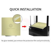 China Flexible and Durable 3D Printer PEI Spring Steel Sheet Frosted Magnetic Base Included for sale