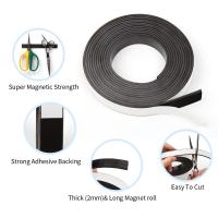 China Flexible Strip Magnets with 3M Adhesive Top-Notch Signage and Display Solution for sale