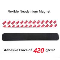 China ISO9001 2008 Certified 1m 10x1.5mm Neodymium Magnetic Adhesive Tape Flexible and Easy for sale