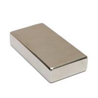 China Max Working Temperature 80°C N52 Neodymium Magnets with Ni Coating 50 x 25 x 15 mm for sale