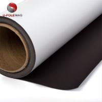 China Rubber Magnet Roll White PVC/Permanent Magnetic Sheet Roll/Magnetic Roll Material for sale