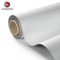 China Rubber Magnet Roll White PVC/Permanent Magnetic Sheet Roll/Magnetic Roll Material for sale