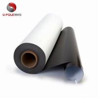 China Rubber Magnet Roll White PVC/Permanent Magnetic Sheet Roll/Magnetic Roll Material for sale