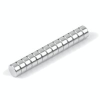 China Permanent N52 Small Disc Shaped Neodymium Magnet 4mmx2mm for Industrial Applications for sale