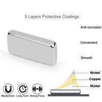 China High Precision N52 20x10x5mm Permanent Neodymium Block Magnet Cutting Tolerance ±0.01mm for sale