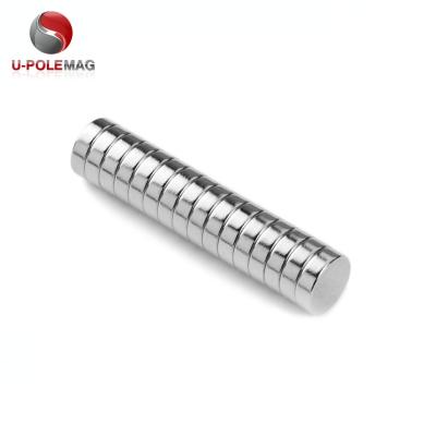 China Moulding Neodymium Cylindrical Magnet 10mm x 3mm for Permanent Magnetic Materials for sale