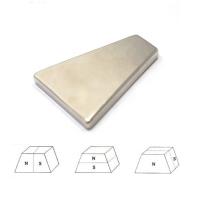 China Customized Size N48 Neodymium Trapezoid Magnet for Temperature Vibrator Wind Generator for sale
