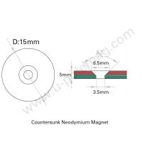 China Industrial N52 Neodymium Rare Earth Countersink Hole Magnets with Nickel Coating for sale