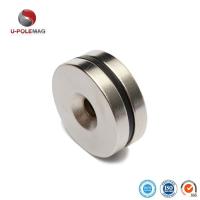 China Industrial Round Rare Earth Neodymium Magnets with Countersunk Hole and ±1% Tolerance for sale