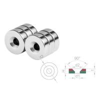 China Industrial And Scientific N40 Neodymium Countersunk Ring Magnet with Hole Holding Magnet for sale