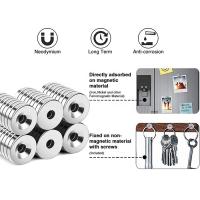 China Industrial And Scientific N40 Neodymium Countersunk Ring Magnet with Hole Holding Magnet for sale