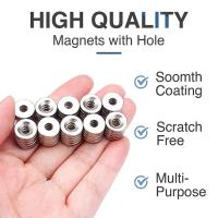 China Industrial And Scientific N40 Neodymium Countersunk Ring Magnet with Hole Holding Magnet for sale