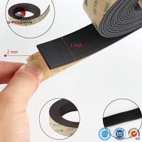 China Flexible Neodymium Magnet Tape 30x1.5mm with Permanent Adhesive and Cutting Service for sale