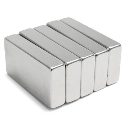 China Versatile Neodymium Rectangular Magnets with Permanent Strength and Nickel Coating for sale