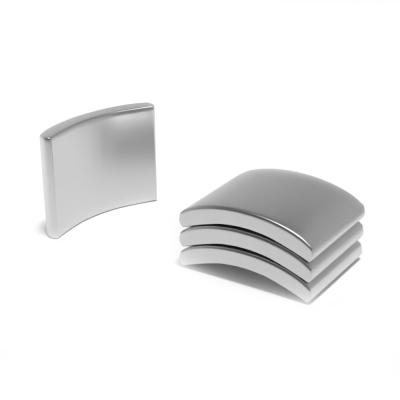 China Super Strong Arc Shape Permanent Neodymium Electric Motor Magnet with NiCuNi Coating for sale